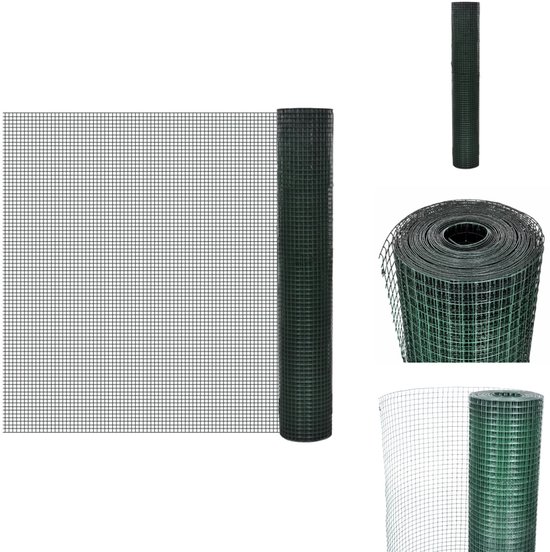 vidaXL Gaas - Gazen - Draad - Draden - Kippengaas 10x1 m gegalvaniseerd ...