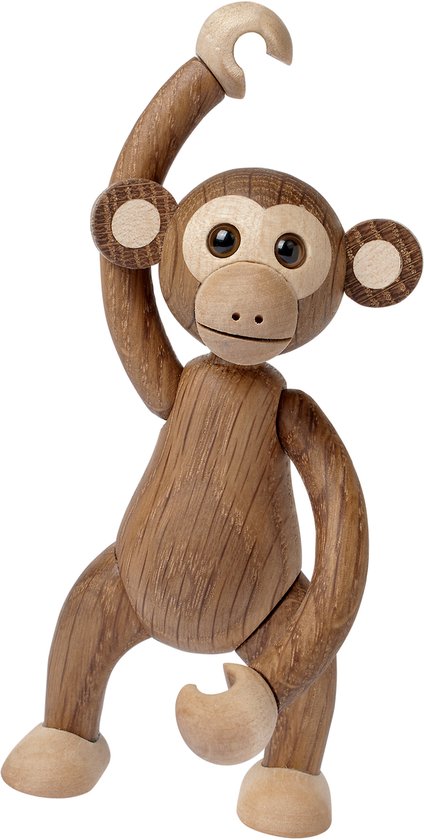 Spring Copenhagen Wooden Figure Animal Monkey"Jolly" 52g H10.8W5.8xL4.2 ...