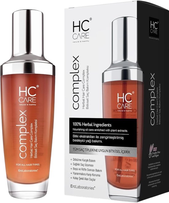 HC Care Complex Hair Serum - 100% Natuurlijk - Tegen haaruitval - 100 ...