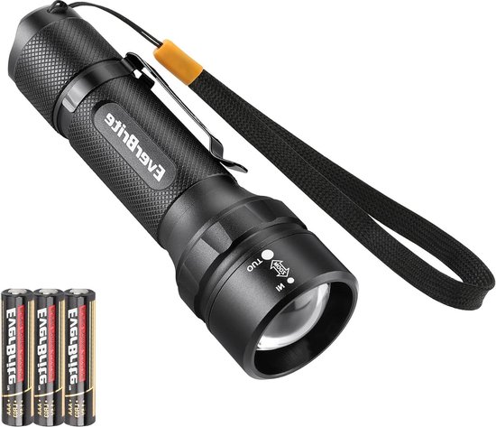 400 lumen 4-modi IPX4 waterdichte verstelbare focus aluminium zaklamp ...