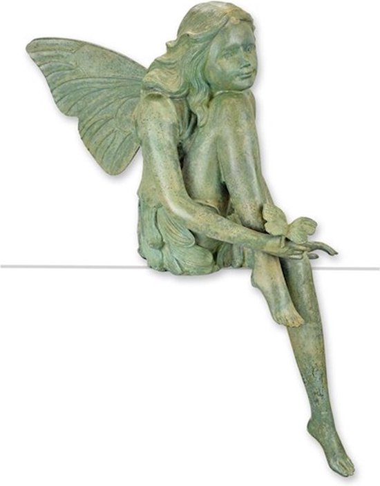 Fee - Bronzen Beeld - Kunst Sculptuur - Groen Brons Kunstwerk ...