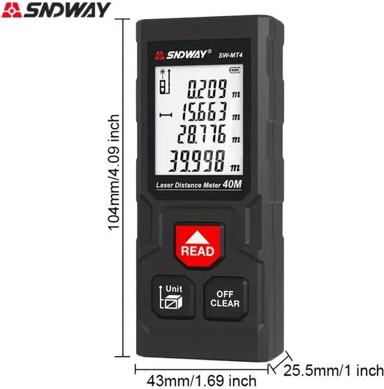 Bovista Laserafstandsmeter - Laser - Afstandsmeter - Afstandmeter ...