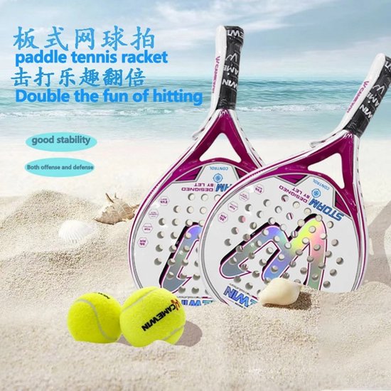 Livano Padel Racket - Padelrackets - Padelracket -Roze | bol