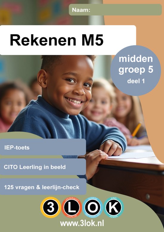 Toetsboek Rekenen midden groep 5 – groep 5 - CITO - Leerling in beeld - IEP - toets -... | bol