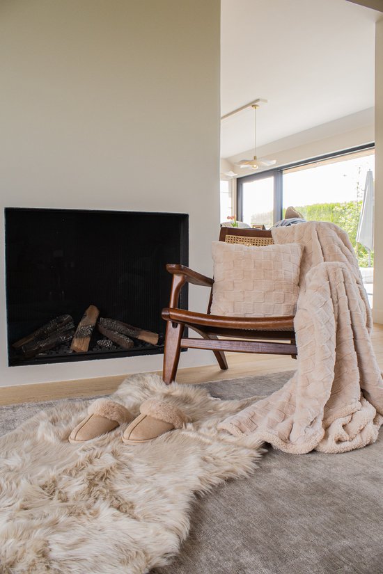 Vloerkleed - Fluffy XL - Naturel - Defaultx CM - Rechthoekig | bol