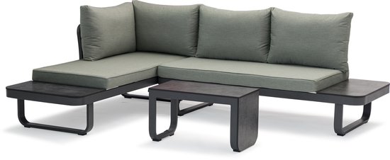 Sens-Line - Palmos Loungeset - Multifunctioneel - Aluminium - Groen | bol