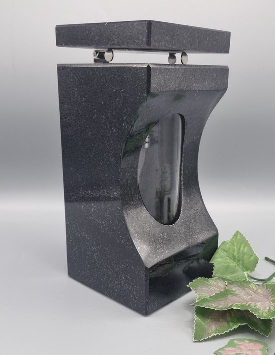 Lantaren - Graniet - Zweeds Zwart - LKRS - Glas - RVS sluiting ...