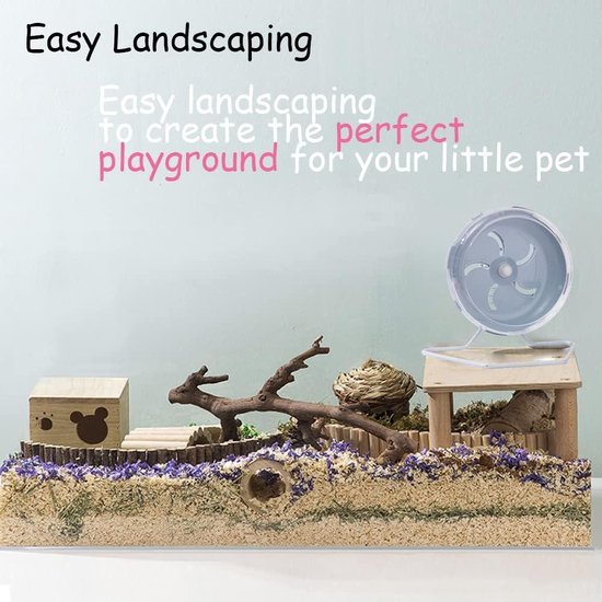 Loopfiets 21.5cm hamsterwiel met standaard ratten hamstervarken chinchilla blauw-grijs | bol