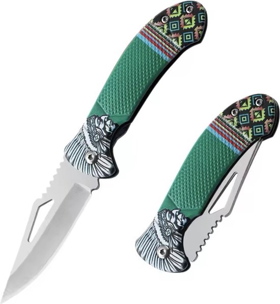 Zakmes - Vouwmes - Tribe Folding Knife - Roestvrijstalen Vouwmes - Mes ...