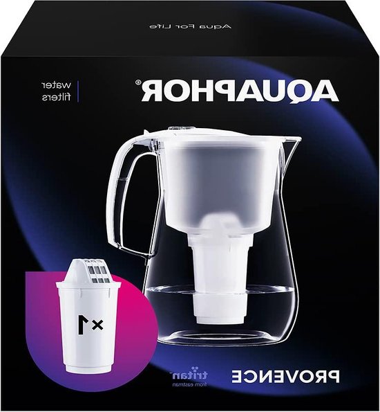 Provence Wit Waterfilterkan incl 1 A5 filter Grote Capaciteit ...