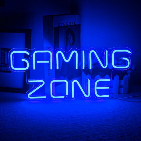 Neon LED verlichting - Game room neonbord - Blauw - USB-aangedreven | bol