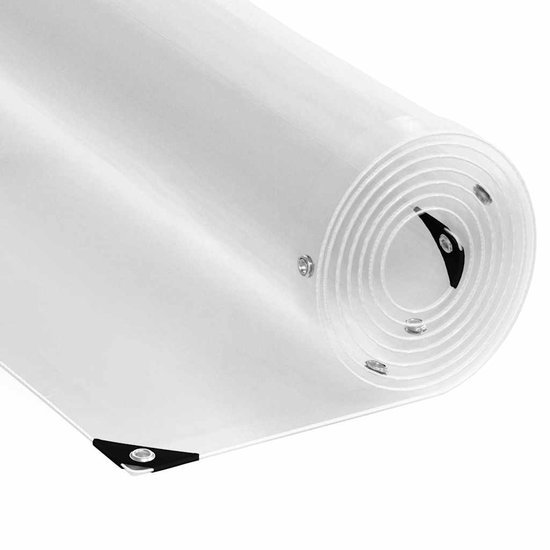 vidaXL Plantenafdekking - PVC - 3x5m - Transparant & Wit | bol