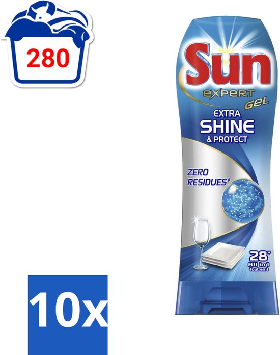 Sun Expert Gel - Extra Shine & Protect - All-in-1 - Vaatwasmiddel Gel ...