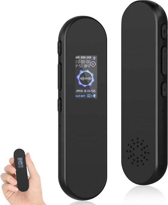 64GB digitale spraakrecorder - dictafoon met MP3-speler ...
