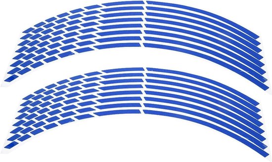 16 stks fiets motorfiets velg streep sticker set reflecterende wiel ...