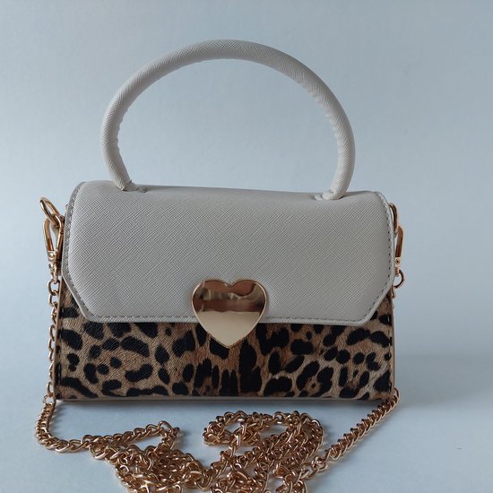 SCHOUDERTASJE PANTERPRINT hand schouder tasje (klein maar fijn en ...
