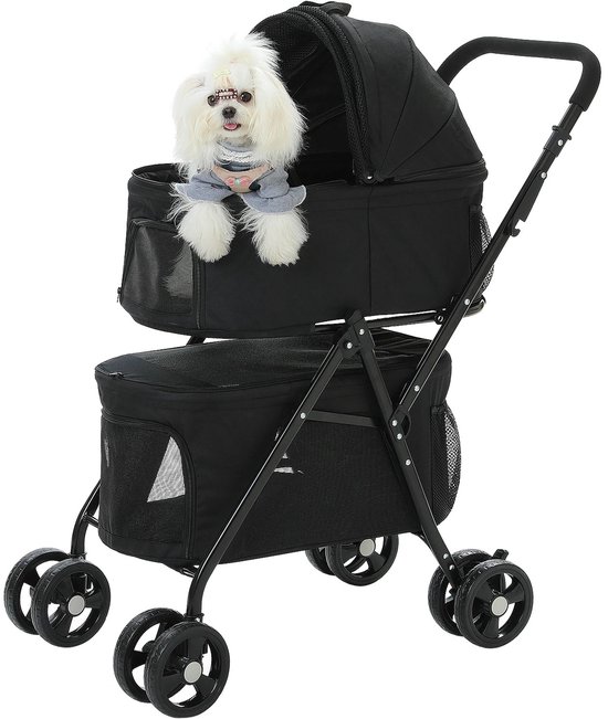 Inklapbare Hondenbuggy - Hondenwagen - Overdekte Buggy - Grote ...