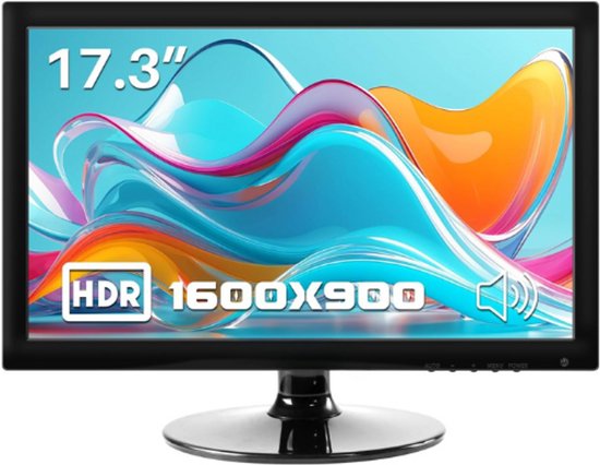 17,3 Inch PC Desktopmonitor Gaming 1600x900 60Hz CCTV Monitor - HDMI ...