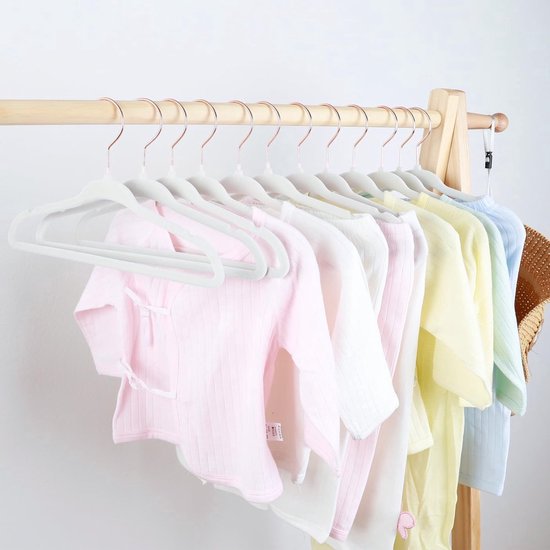 27,8 cm Baby Antislip Fluweel Hangers, Baby- en Peuterhangers ...