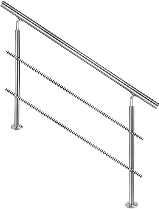 Roestvrijstalen leuning voor trap en balkon - duurzame balustrade - 160 ...