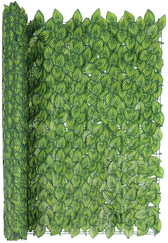 Kunsthaag op rol | Bont blad - 300x100cm - Groen - UV Bestendig ...