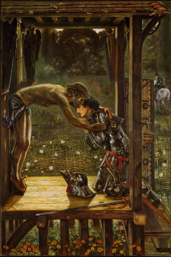 Edward Burne-Jones - The Merciful Knight (1863) - 3:2 | bol