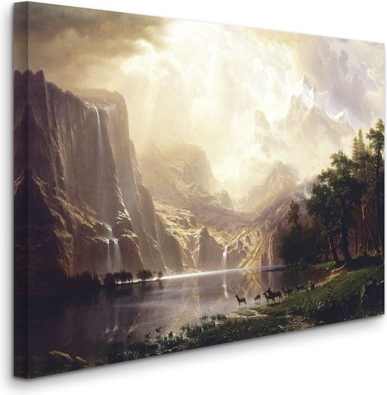 Albert Bierstadt - Among the Sierra Nevada, California, Te midden van ...