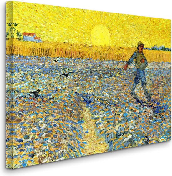 Vincent van Gogh - The Sower at Sunset - De zaaier bij zonsondergang ...