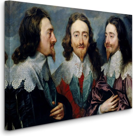 Anthony van Dyck - Charles I in Three Positions, Karel I in Drie ...