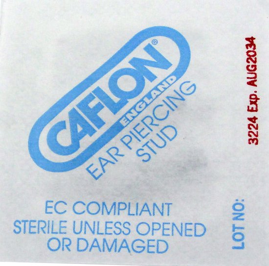 Caflon 4mm stalen oorknopjes voor oorschieter hypoallergeen steriel ...