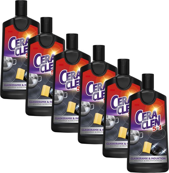 Ceraclen 5-in-1 - verzorging voor glazen keramiek en inductie reiniger ...