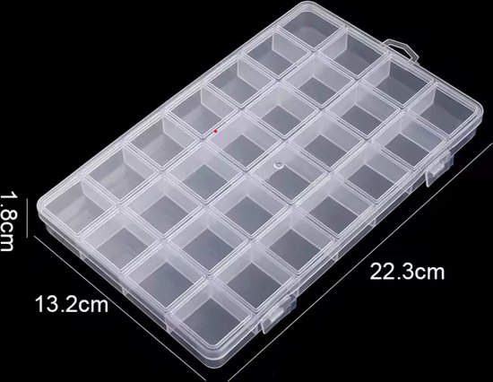 Opbergbox met Vakjes – Transparante Sorteerdoos voor Kleine Onderdelen ...