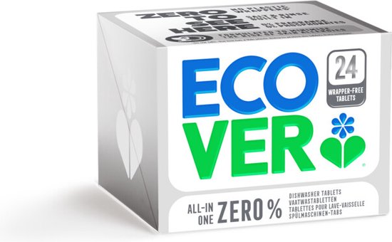 Ecover Vaatwastabletten All-in-One Zero% - 24 stuks | bol