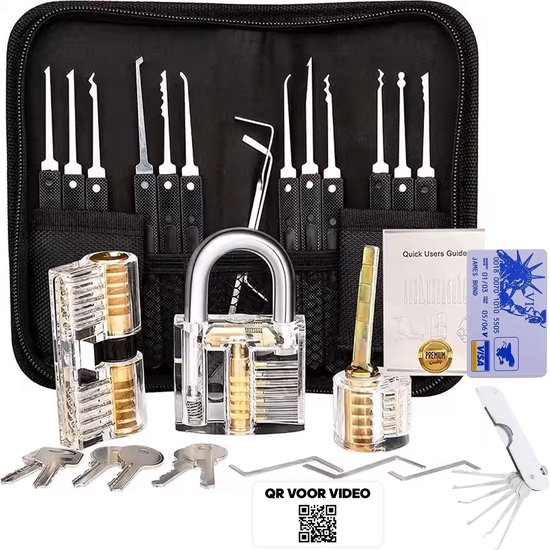 Lockpick set 38 set - Meest uitgebreid - Voor beginners en gevorderden ...