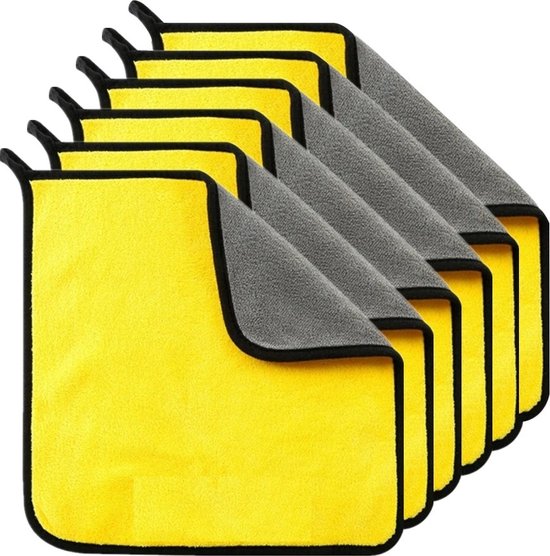 Microvezel Doek - Auto Droogdoek - 6 stuks - 30x30cm | bol