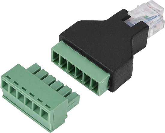 RJ12 Male naar Terminal Adapter Ethernet 6P6C Male naar Pin ...