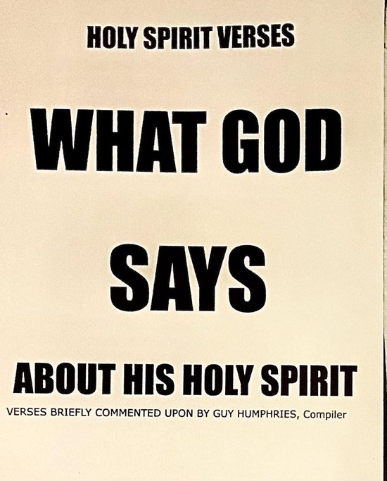 What God Says About His Holy Spirit (ebook), Guy Humphries ...