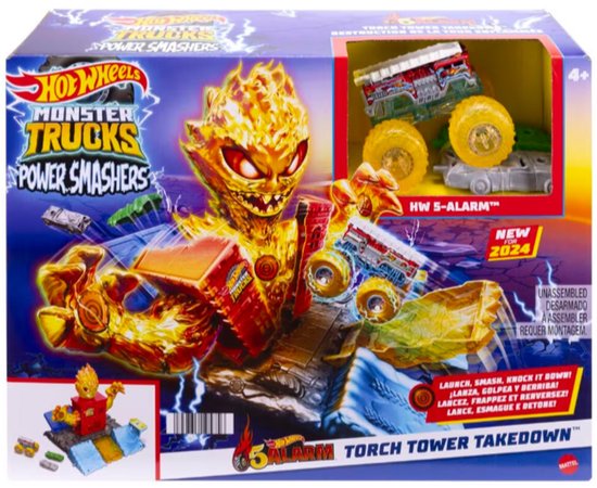 Hot Wheels Monster Trucks Power Smashers Torch Tower Takedown | Games | bol