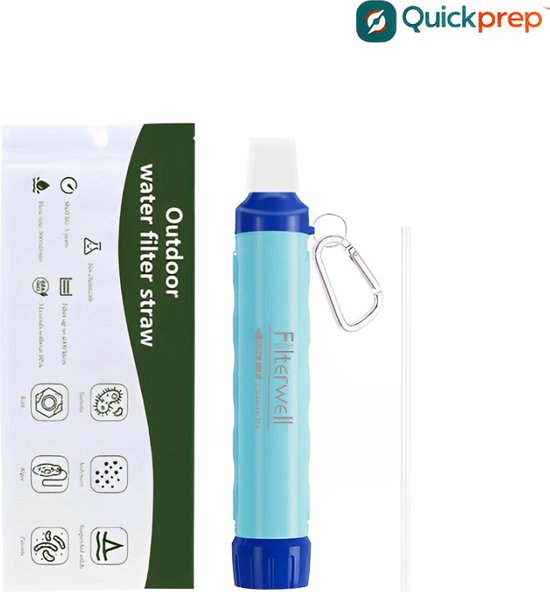 Waterfilter Straw - Outdoor Survival - Persoonlijk Waterfilter - Filtert 1500L -... | bol