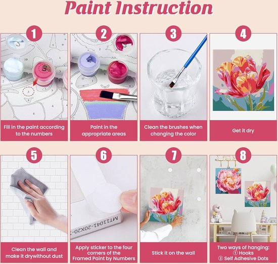 Verf op nummer kit voor volwassenen en kinderen - ontspannend creatief ...