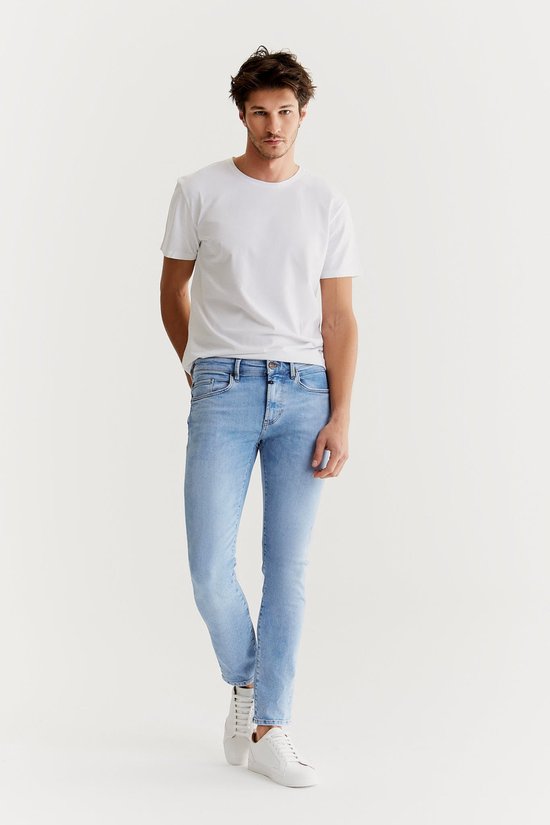 COJ - LEO - Heren Slim-fit Jeans - Sky Light Blue | bol