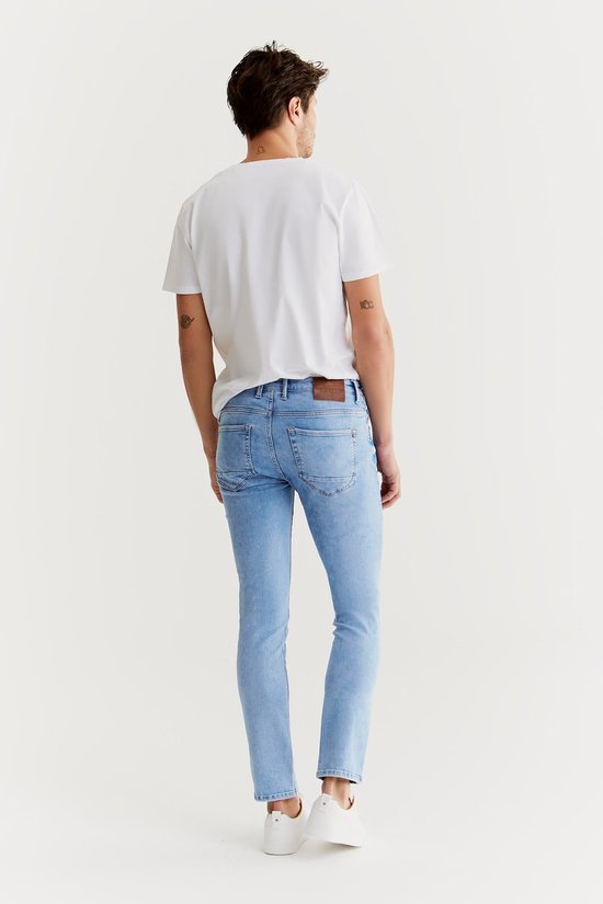 COJ - LEO - Heren Slim-fit Jeans - Sky Light Blue | bol