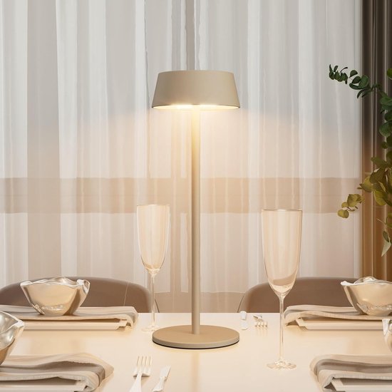 Draadloze Led-tafellamp - Dimbaar - Geschikt voor binnen en buiten - 1 ...