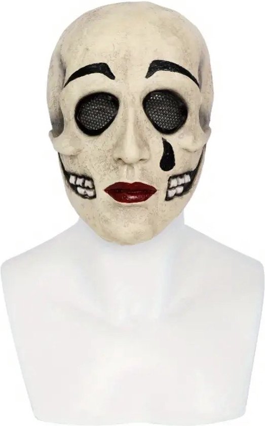 Schedel met lipstift masker - Skull masker - Skelet masker - Eng masker ...