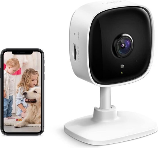 Wi-Fi camera voor binnen 3 MP bewakingscamera met nachtzicht en ...