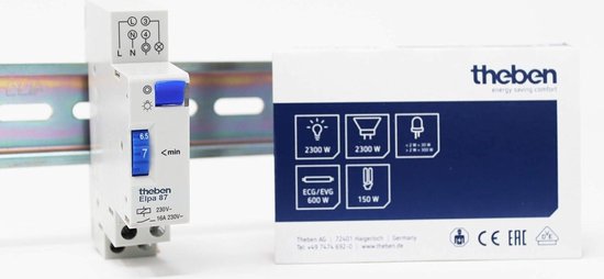 Traplicht tijdschakelaar ELPA 87 - trappenhuis schakelklok DIN-rail elektromechanisch... | bol