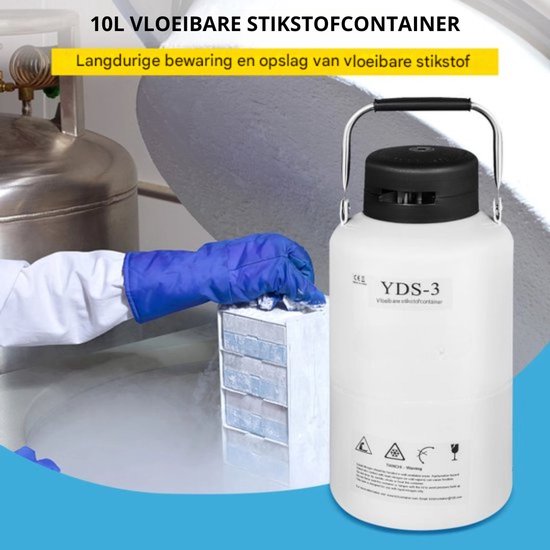 10L Cryogene Tank - Vloeibare Stikstof Container - Aluminium Dremel ...