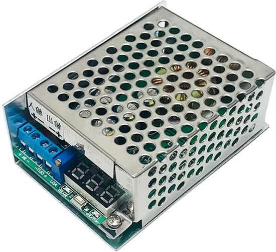 DC-DC Buck Converter 300W 10A 24V 12V 5V Step-Down Voedingsmodule met Aluminium... | bol