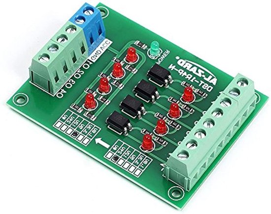 Optocoupler Isolator PLC Signal Voltage Converter - 4 Bit, 3.3V to 24V, 5V to 24V, 12V... | bol