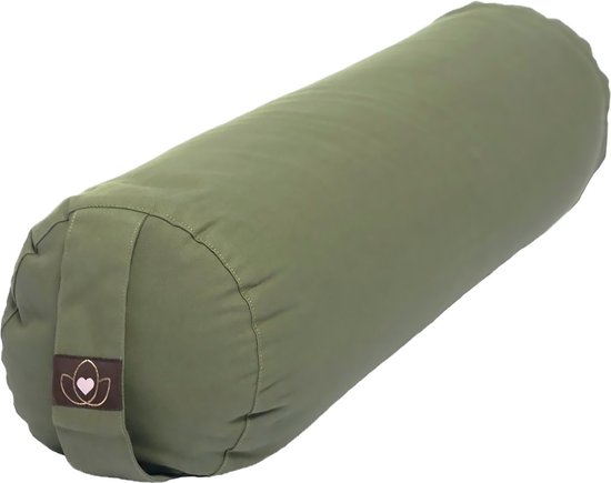 Yoga bolster eco olijfgroen rond - Lotus | bol